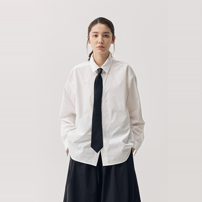 OCTOBEELAB百搭长袖翻领衬衫衬衣