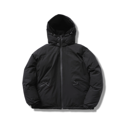 OCTOBEE90白鸭绒连帽短款羽绒服