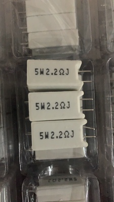 进口RESISTORS立式水泥电阻5W2.2欧 SQM5W2.2全新原装量大价优
