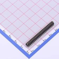 X4621WVS-2x22I-C40D64 排针 2mm 2x22P 立贴 方针