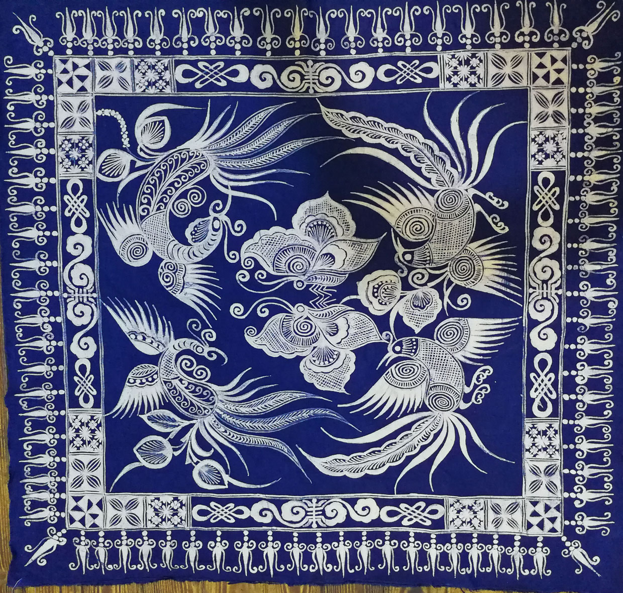 蜡染布艺丹寨蜡染衣服加工蜡染围巾加工定制蜡染私人订制设计研究