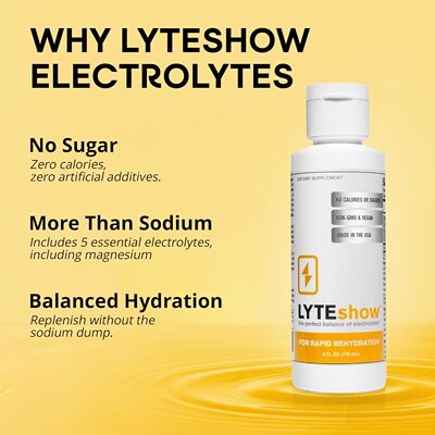LyteShow快补水消化益脑补充能量增免疫力电解质无糖滴剂微量元素