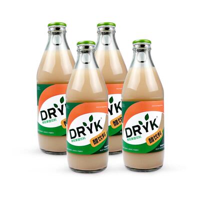 DRYK迪瓦克橄榄醋300ml发酵醋0脂零添加色素清爽饭局解腻果醋饮料