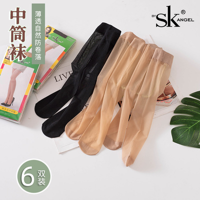 sk4501包蕊丝中筒袜防勾丝
