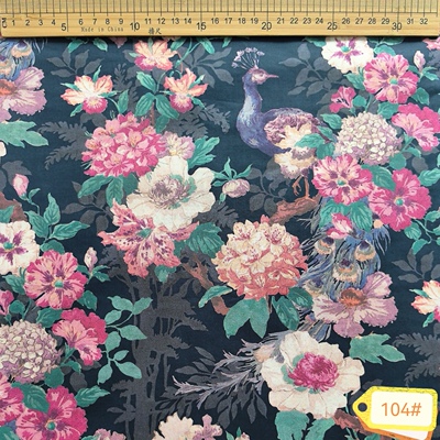 CamberwellPeacock坎伯威尔孔雀80支高密优质长绒棉手作面料104#