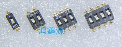 原装进口KE拨码开关2.54MM贴片DSIC02LSGET镀金2/3/4/5/6/8P位SMD
