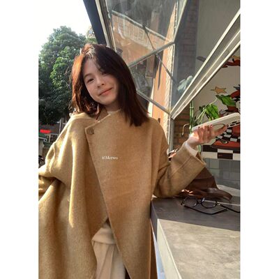 【孤品清仓】METWO 2278#驼绒大翻领手工大衣