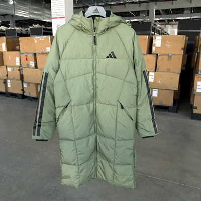 Adidas 阿迪达斯 男女宽松款运动休闲防风保暖长款羽绒服 JG3839