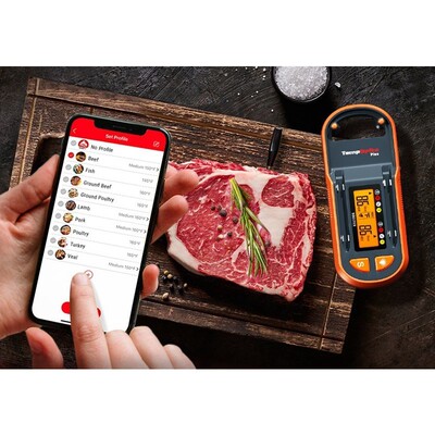 ThermoPro TempSpike Plus 蓝牙烤肉温度探针 无线温度计 充电盒