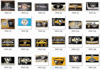 Pittsburgh Penguins Flag匹兹堡企鹅队装饰旗帜车旗