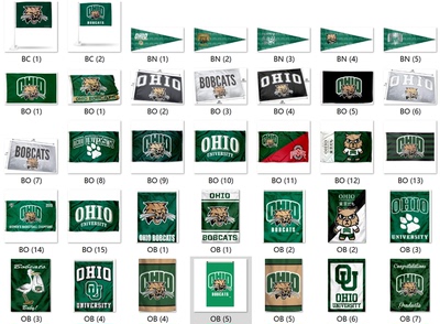 Ohio Bobcats College Flag俄亥俄山猫队大学名校旗帜