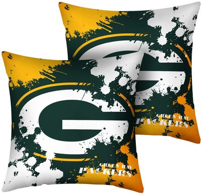 NFL Green Bay Packers pillowcase绿湾包装工球迷抱枕套DIY抱枕