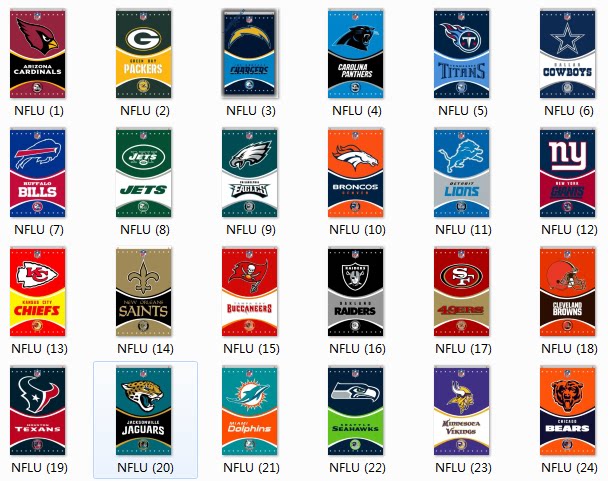 Football Team Flag 橄榄球队球迷旗帜 可定制任意款式旗帜