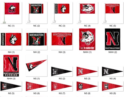 Northeastern Huskies University Flag东北哈士奇大学名校旗帜