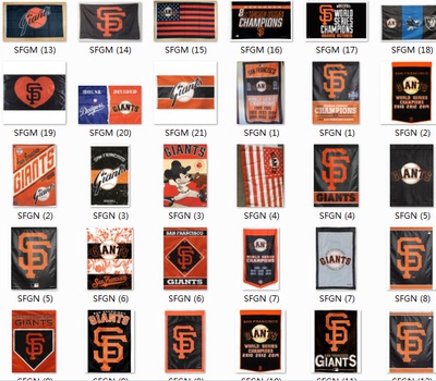 San Francisco Giants Baseball Flag旧金山巨人海报旗帜车旗