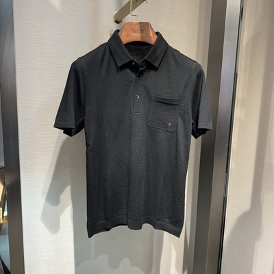 迪柯尼男装秋冬款现货羊毛翻领短袖羊毛衫毛衣10531H406专柜1980