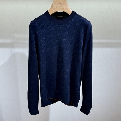 博斯绅威BOSSsunwen23秋冬商务圆领羊毛衫133222061060专柜1980