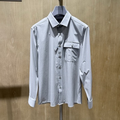卡尔丹顿男装正品25春夏商务休闲长袖衬衫KFCS13603PHG1吊牌1680
