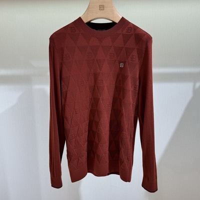 BOSSSUNWEN博斯绅威23秋冬针织圆领羊毛衫133122067480专柜1980