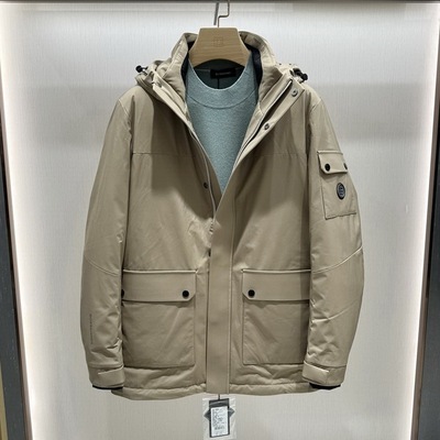 博斯绅威BOSSsunwen23秋冬休闲连帽羽绒服134435517080专柜4980