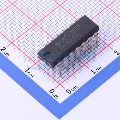 反相器 CD74HC14E PDIP-14 原装正品 电子元器件配单