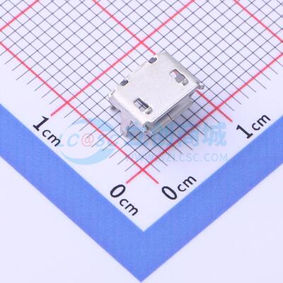 USB连接器 USB-111FF-B-CU B型 T1.0 SMD 母 卧贴 5P 电子元器件