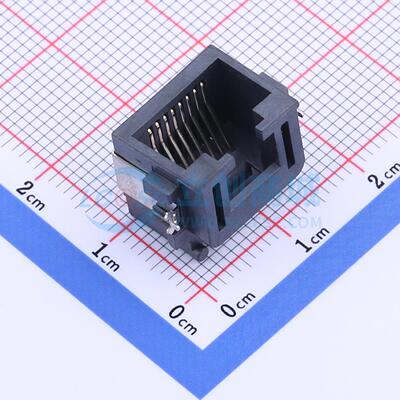 以太网连接器 X38ADGWA6SB1133 RJ45插座 沉板 有屏蔽