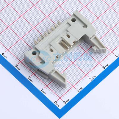 连接器 DS1011-16SBSiA7-B 插件,P=2.54mm 2x8P 牛角扣