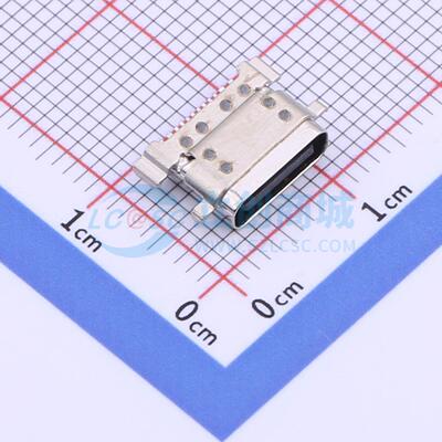 USB连接器 B0404-ATYF-12-001 SMD 母 沉板 12P 电子元器件配单