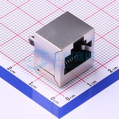 以太网连接器 RC01937 RJ45插座 直插 有屏蔽 原装