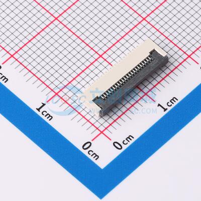 FFC/FPC连接器 XDFC-0520-22P SMD,P=0.5mm 翻盖式 22P 下接 原装