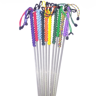 bubblescuba潜水不锈钢探棒丁丁棒敲瓶器50cm长15cm腐蚀荧光刻度