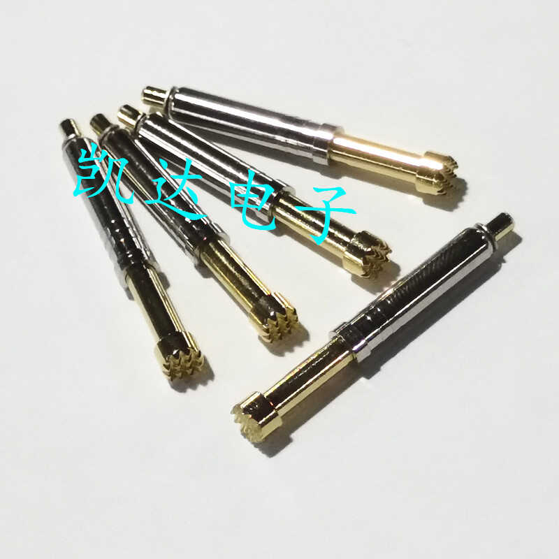 铜料测试针PH-6H细齿16爪梅花头 4.5mm一体式探针 弹簧针 顶针