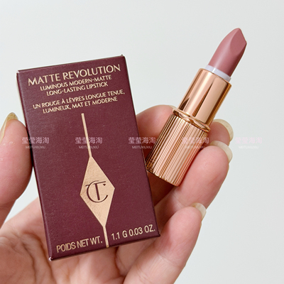 现货Charlotte Tilbury/CT雾面哑光口红小样1.1g枕边话PillowTalk