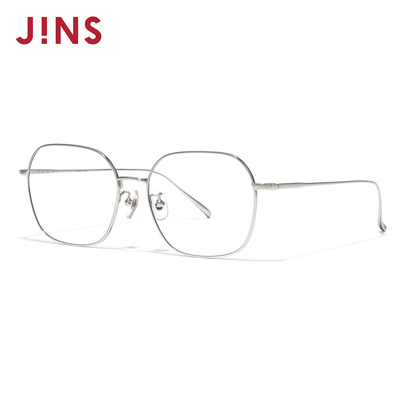 JINS睛姿近视眼镜架复古钛金属大方框可加配防蓝光镜片UTF26S178