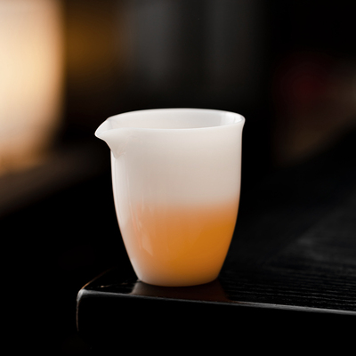 苏氏陶瓷（SUSHI CERAMICS）冰种玉瓷公道杯分茶器礼盒装