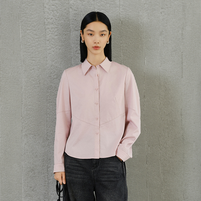 时尚简约时髦百搭白色衬衫