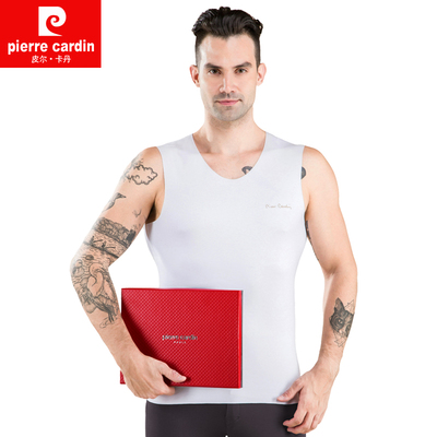 莫代尔保暖德绒宽肩v领男士背心