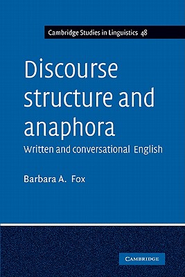 【预售】Discourse Structure and Anaphora: Written and
