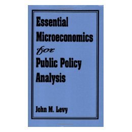 【预售】Essential Microeconomics for Public Policy Analysis