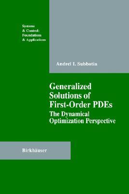 【预售】Generalized Solutions of First Order Pdes: The