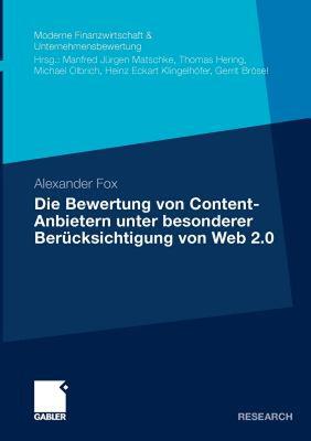 【预售】Die Bewertung Von Content-Anbietern Unter Besonderer