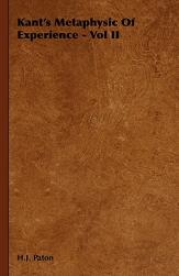 【预售】Kant's Metaphysic of Experience - Vol II