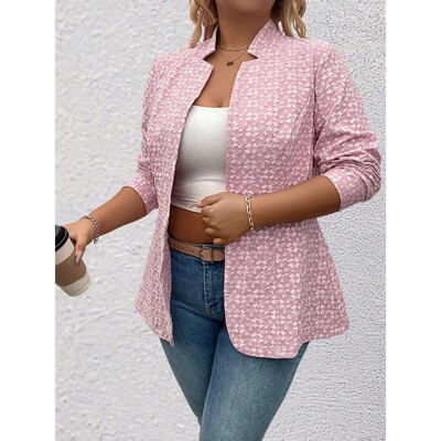 Plus Size Women's Casual Loose-Fitting Coat for Fall & Winte