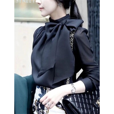 Women Spring Summer Style Chiffon Blouses Shirts Lady Casaul