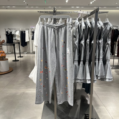 UR国内代购2025秋季女装松紧腰抽