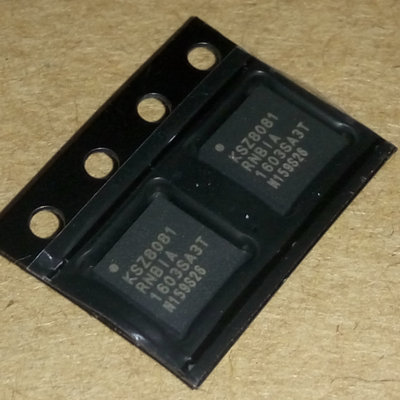 KSZ8081RNBIA-TR 封装：TQFN32 MICROCHIP原装以太网控制芯