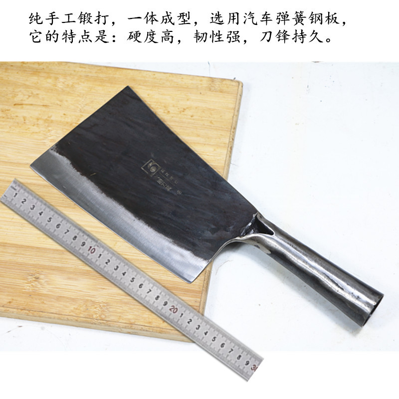 六顺作猪肉刀砍骨刀卖肉专用刀斩骨刀屠夫手工锻打剁骨刀商用加厚