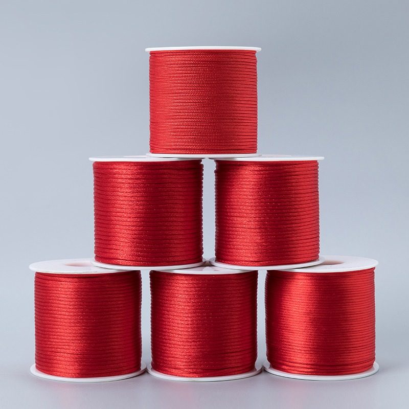 本命年红绳手链女72号玉线71号红绳编织手绳手工5 6 7线金刚结DIY_虎窝淘