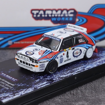 TW 1:64 蓝旗亚Delta HF Integrale 蒙特卡洛 1992 拉力汽车模型